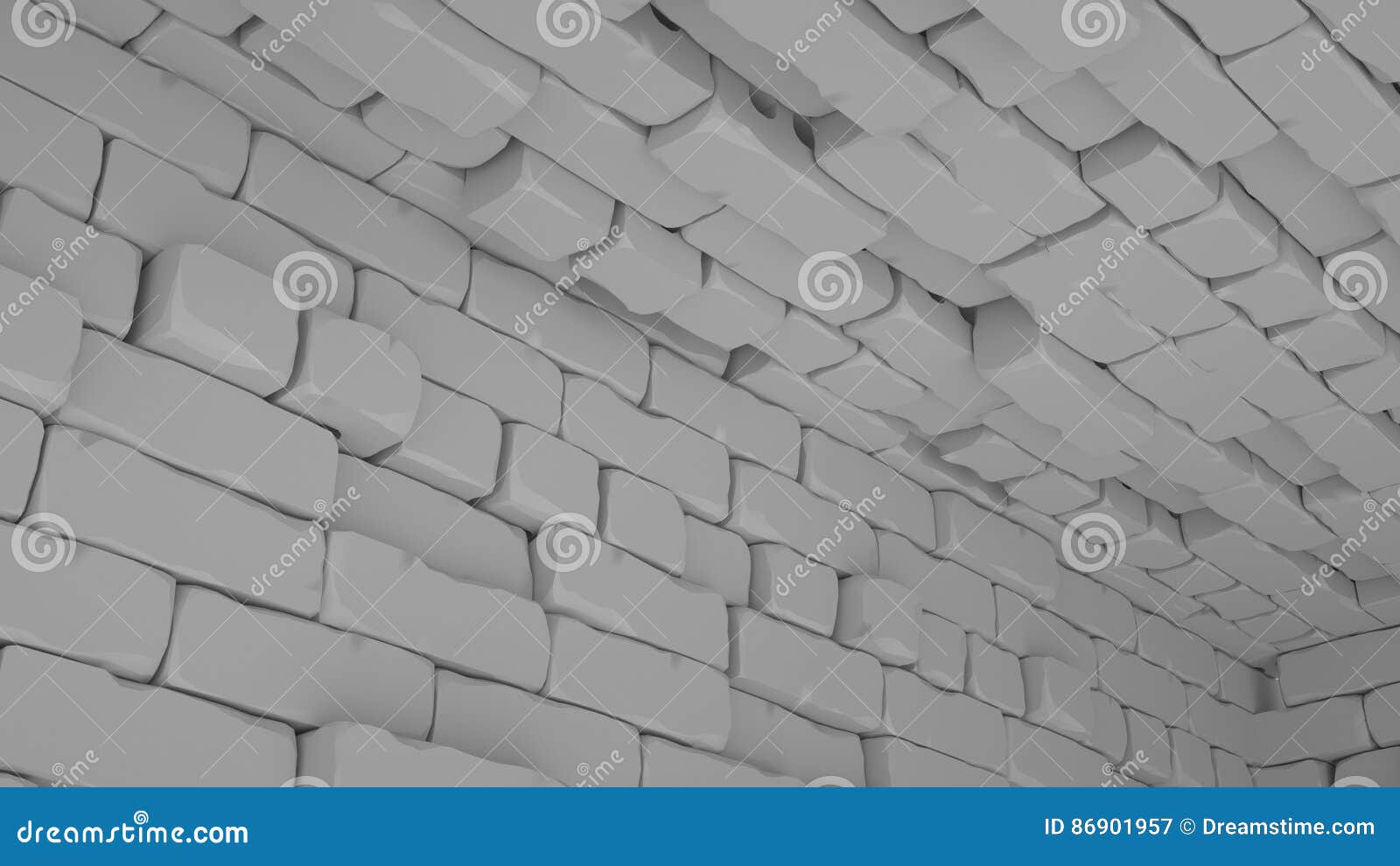 Abstract Bricks Background, 3 D Render Stock Illustration ...
