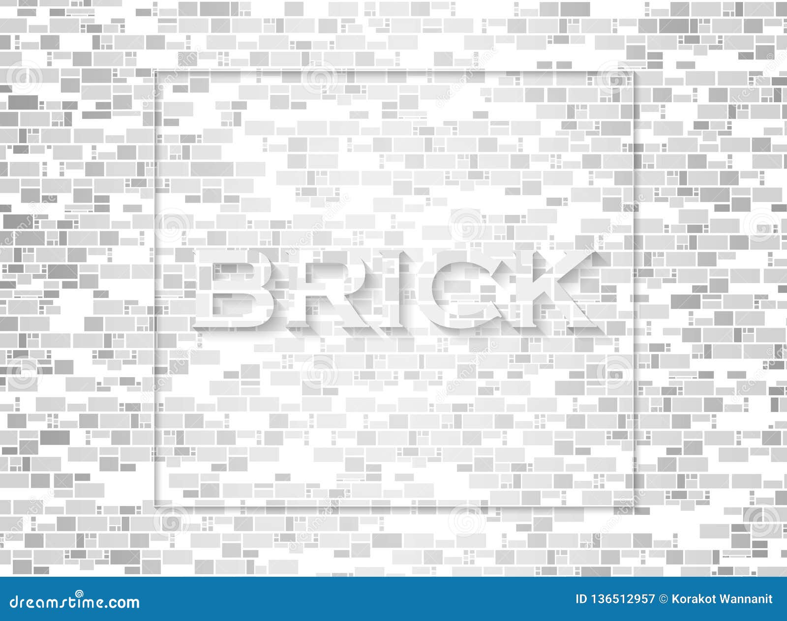 Abstract of Bricks Pattern Background Stock Vector - Illustration of ...