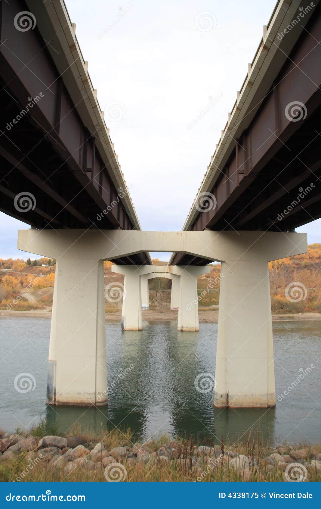 Abstract Bridge stock image. Image of double, modern, river - 4338175
