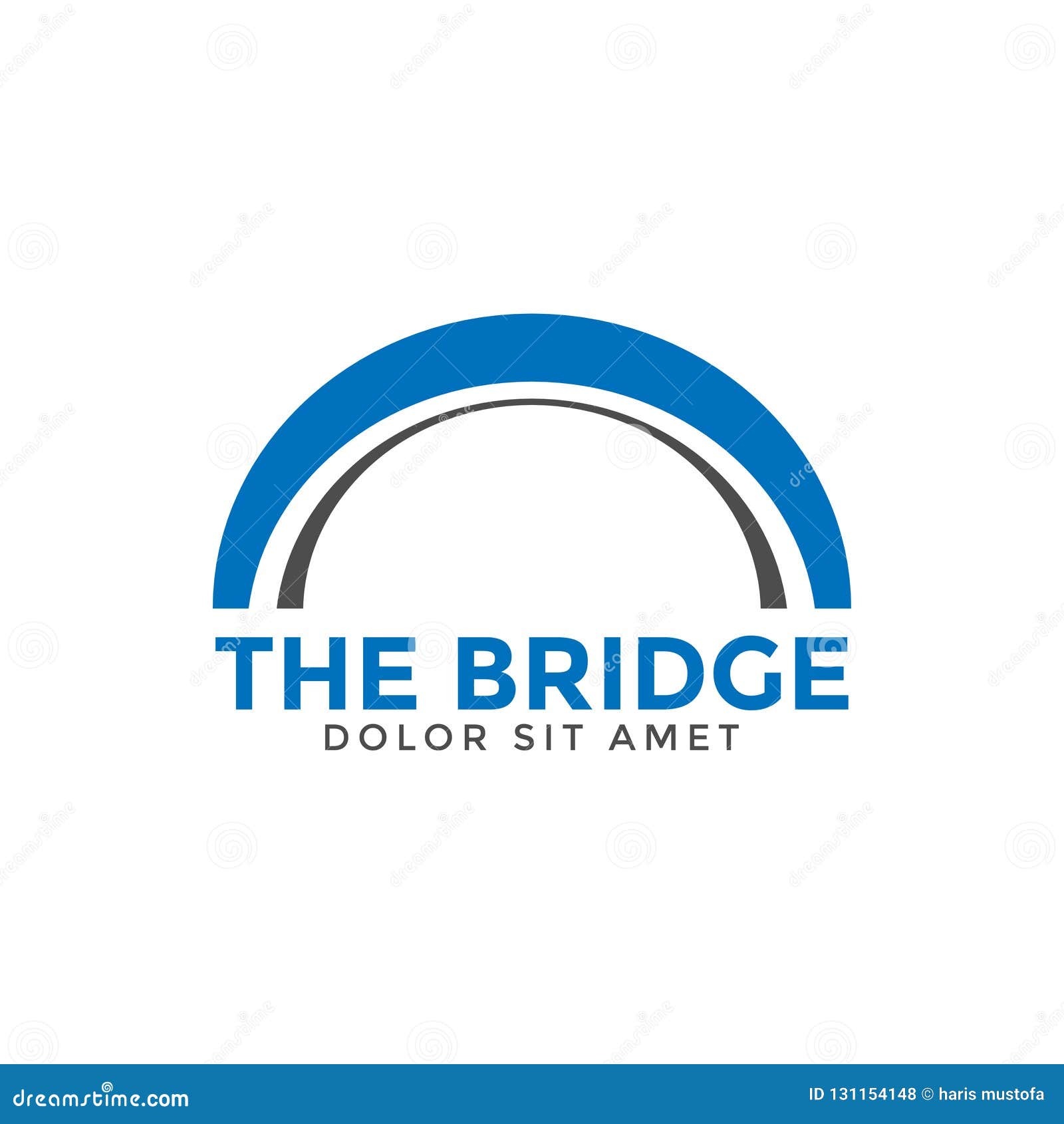 Abstract Bridge Graphic Design Template Vector Illustration Stock ...
