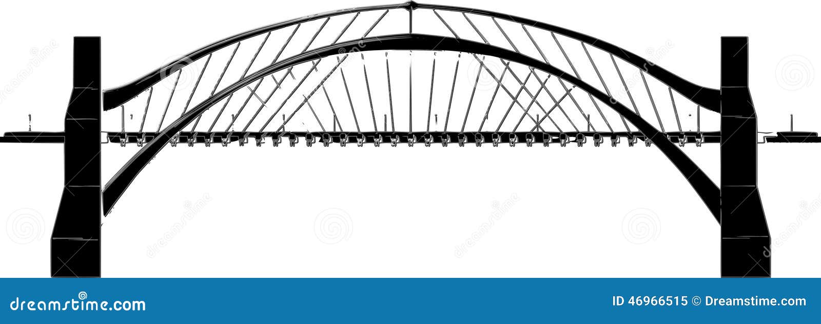 Abstract Bridge Illustration Stock Illustration - Image: 46966515