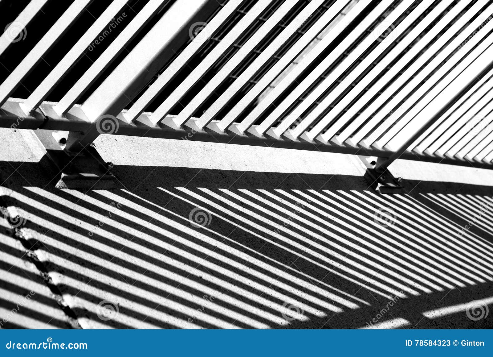 Abstract bridge railing stock image. Image of abstract - 78584323