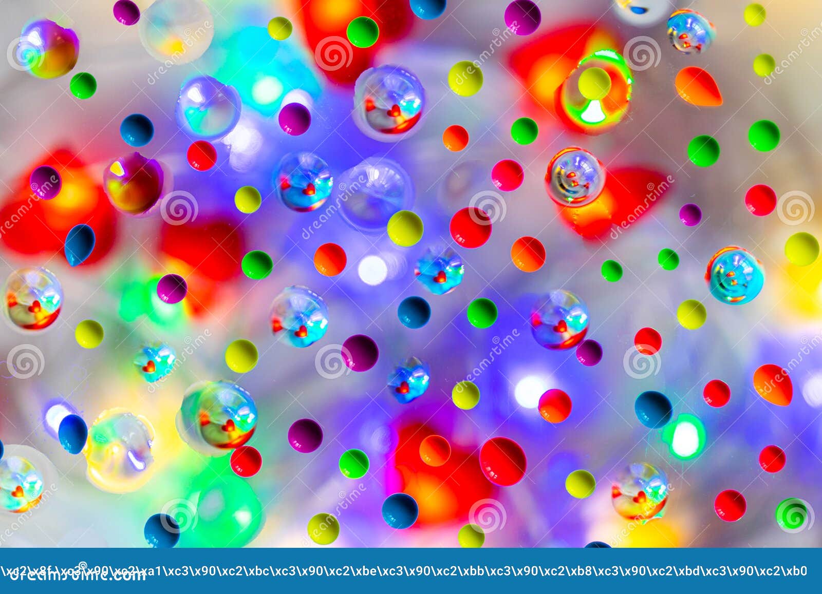 Abstract Bright Background with Colored Balls. Stock Photo - Image of ...