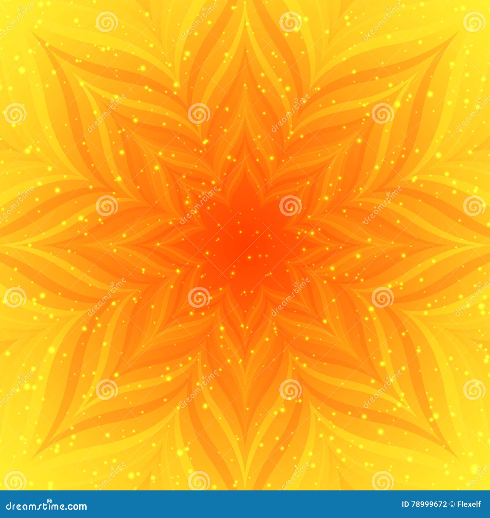 Abstract Bright Background with Flower. Bright Illustration Stock ...