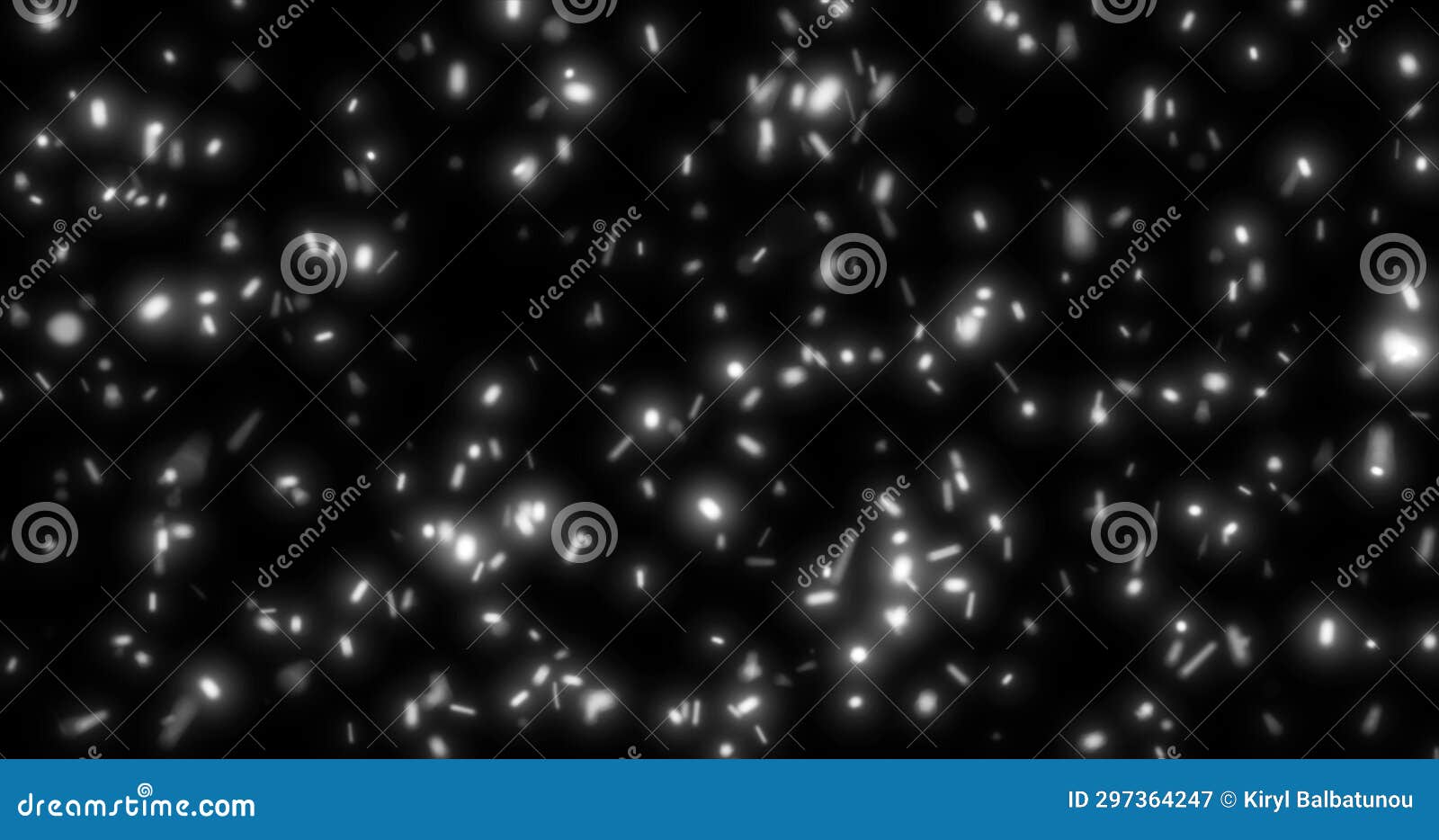 Abstract Bright Background of Flying White Glowing Light Fire Sparks ...