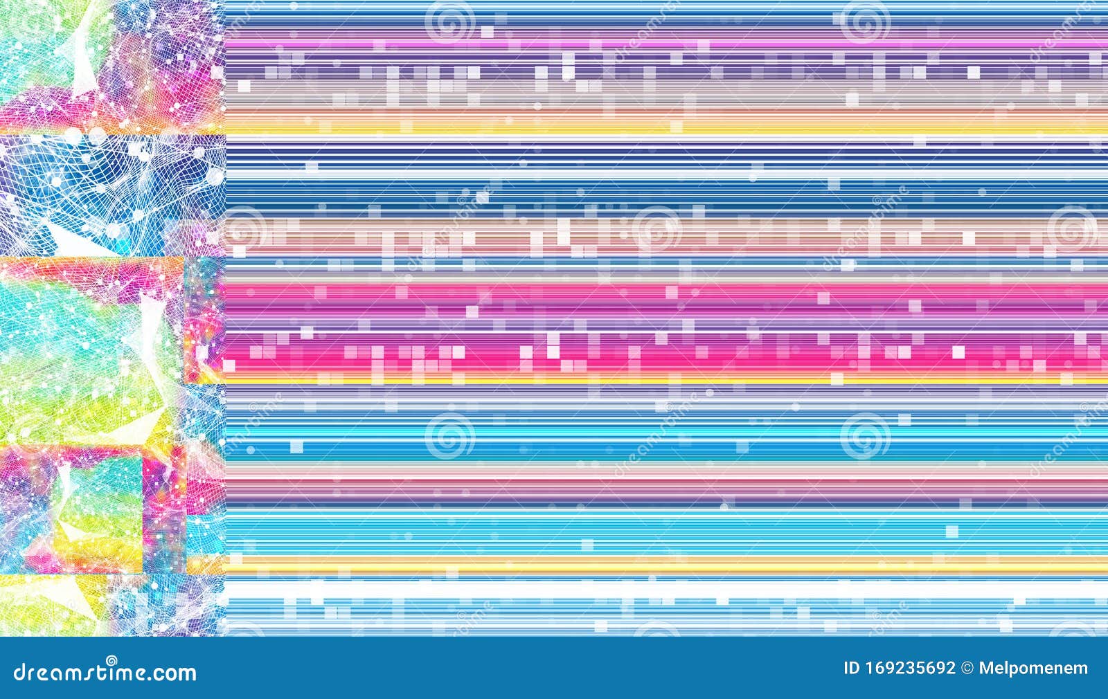 Abstract Technology Collage Background Stock Illustration ...