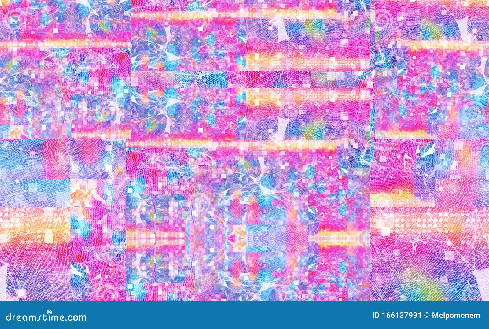 Abstract Technology Collage Background Stock Illustration ...