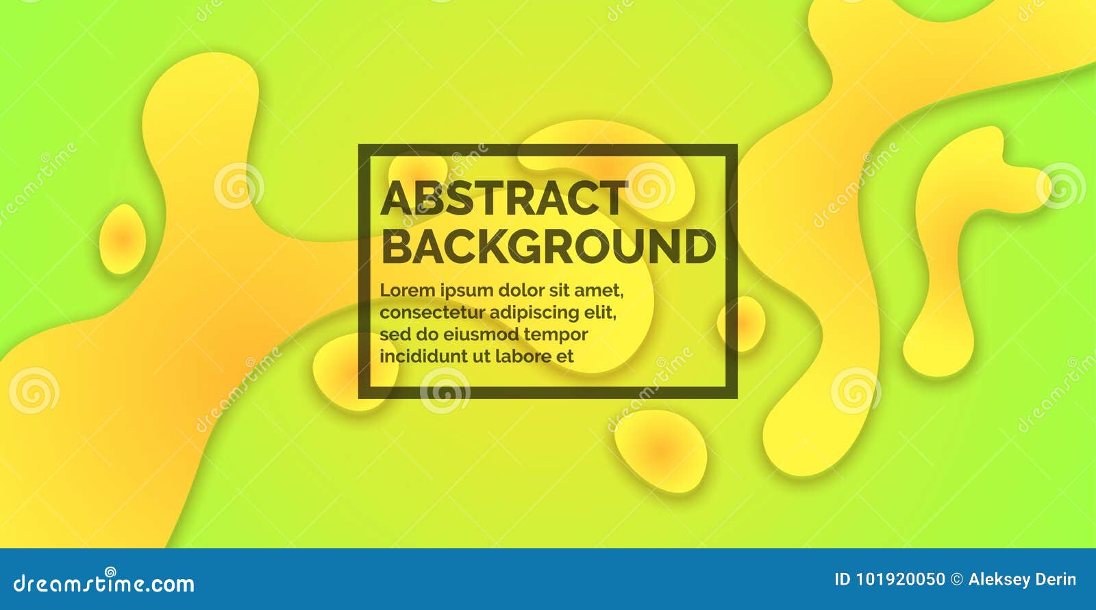 Abstract Bright Background with Yellow Splashes and Word Design. Vector ...