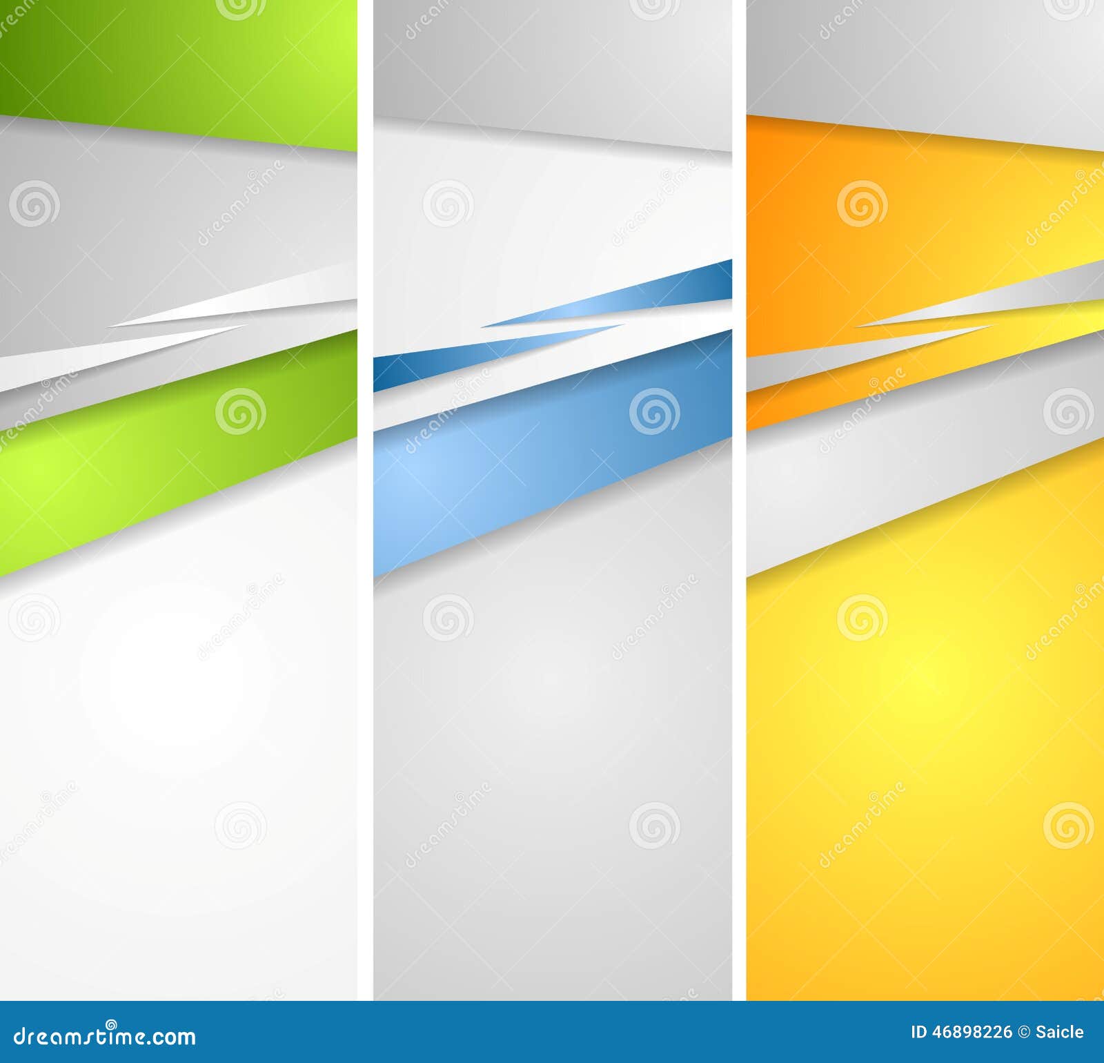 Abstract bright banners stock vector. Illustration of color - 46898226