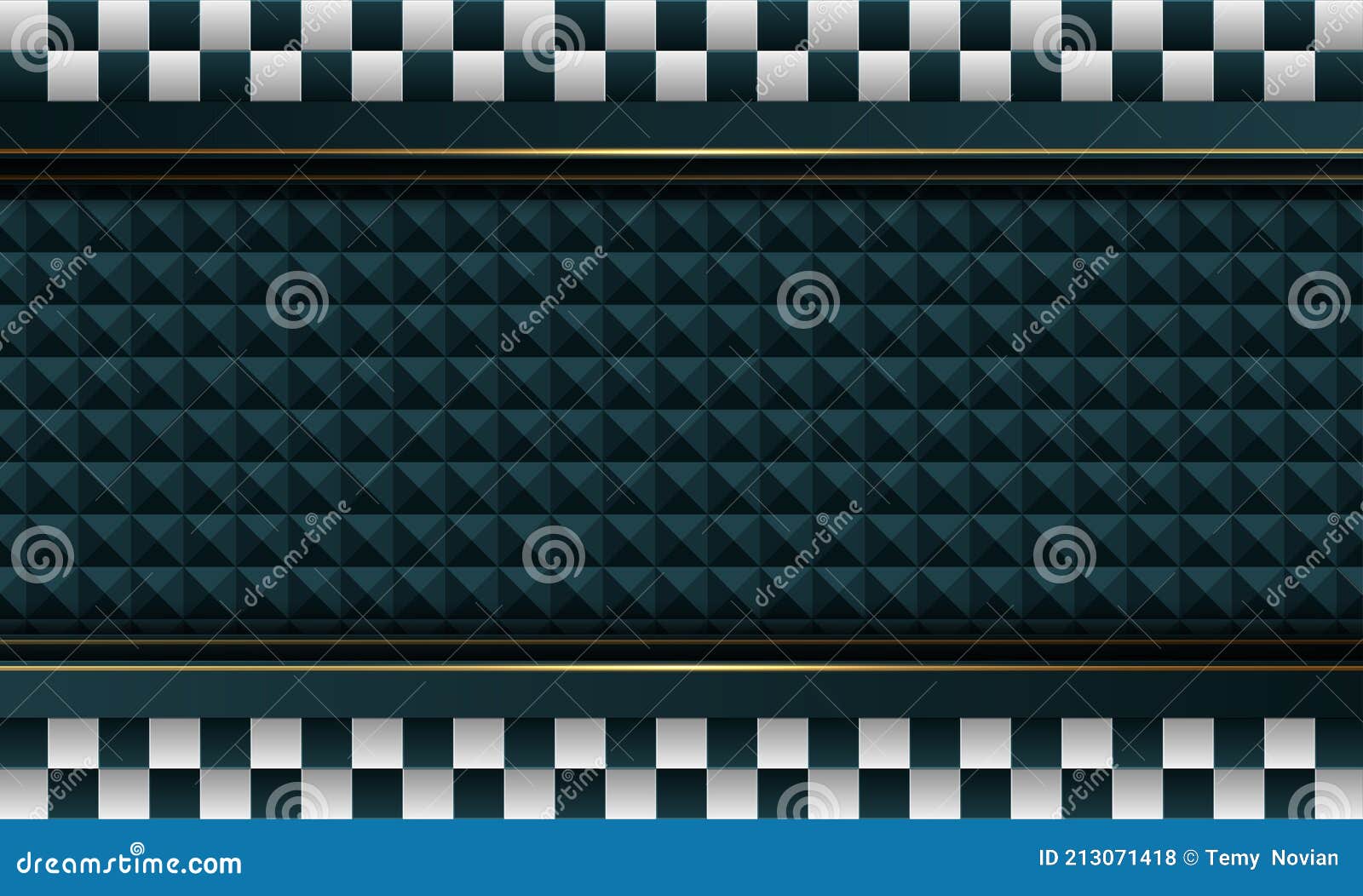 Abstract Bright Blue Color Strip Pattern Luxury Dark Blue with Gold ...