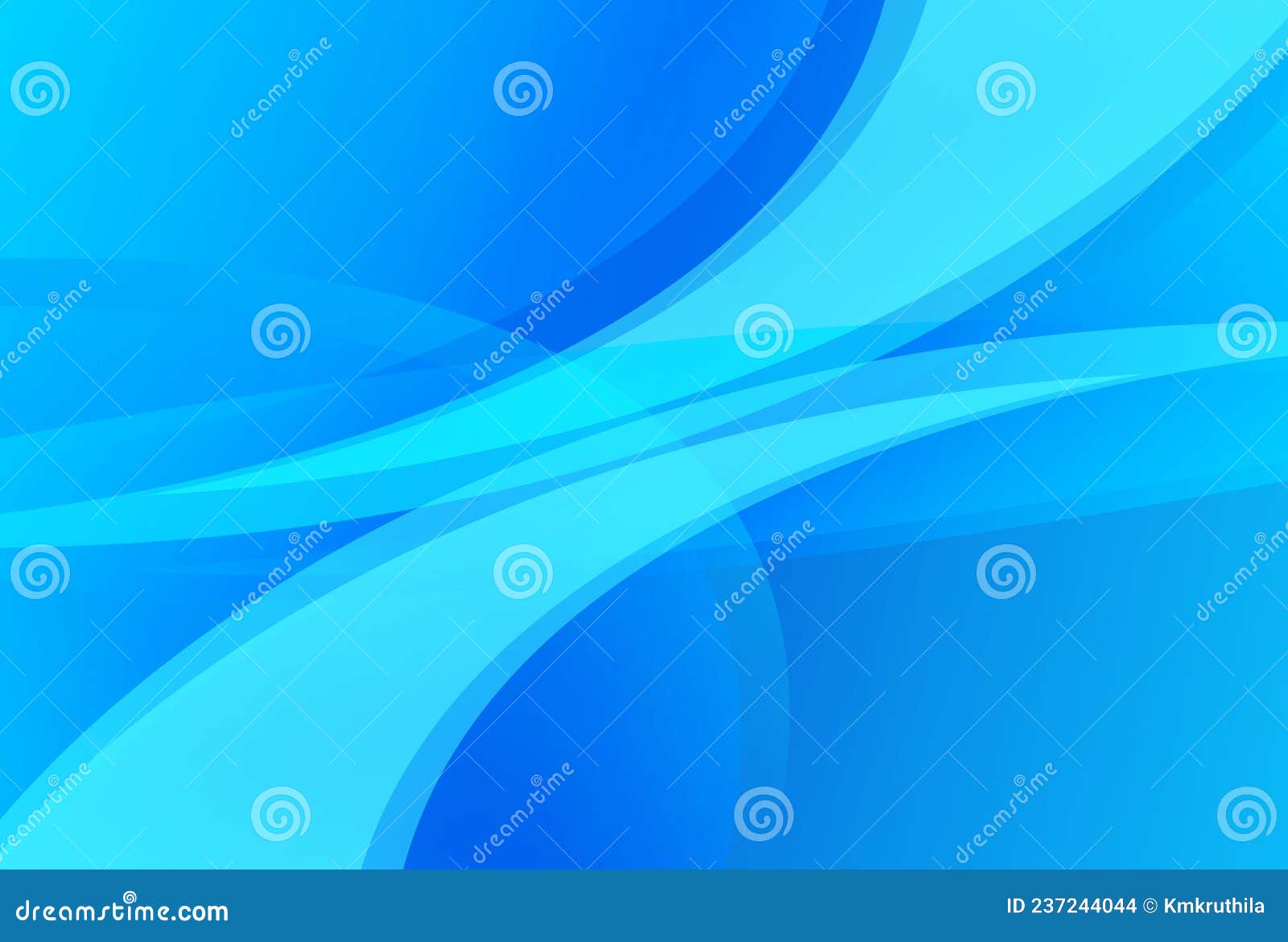 Abstract Bright Blue Gradient Wavy Background Vector Image Beautiful ...