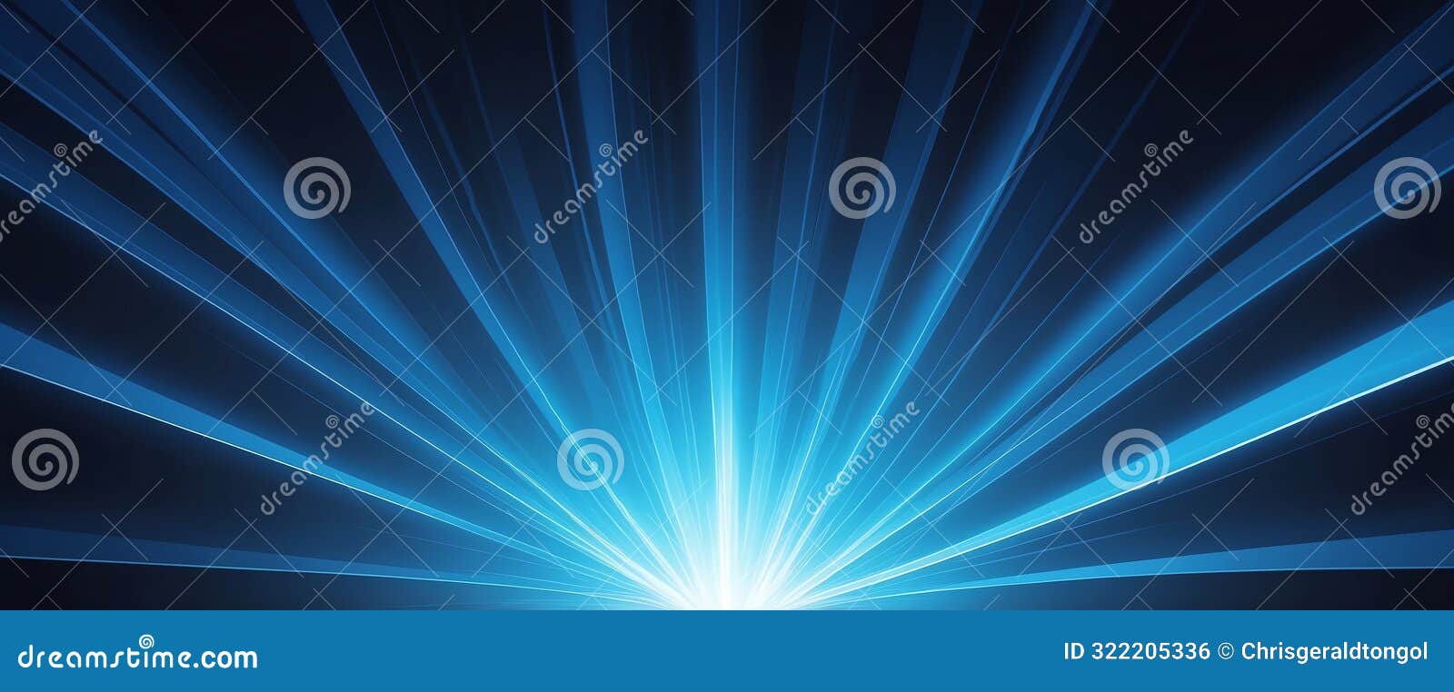 Abstract Bright Blue Rays of Light Beams Spectrum Banner Ai Generated ...