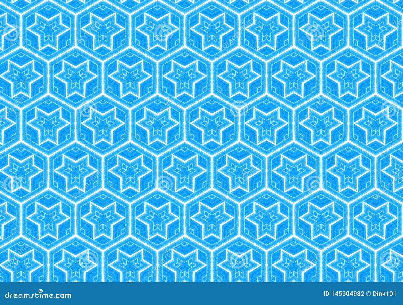 Abstract Bright Blue Repeating Pattern Stock Illustration ...