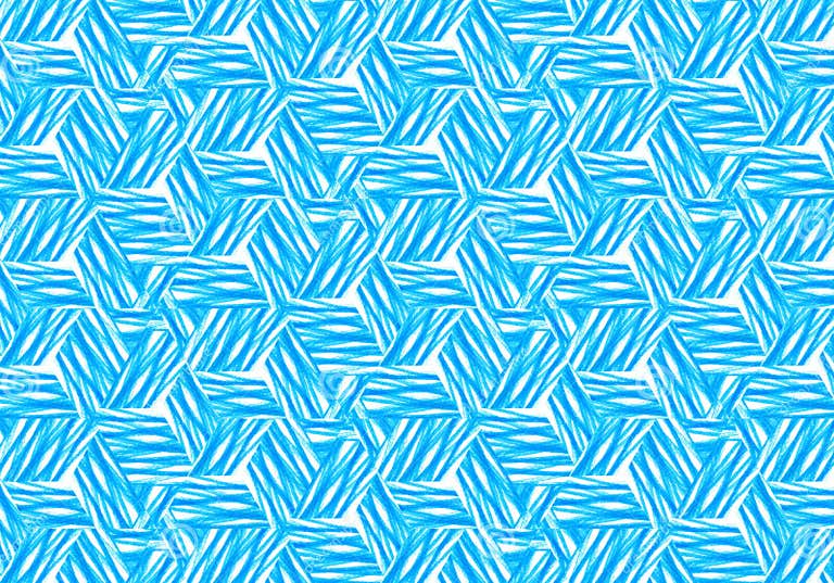 Abstract Bright Blue Repeating Pattern Stock Illustration ...