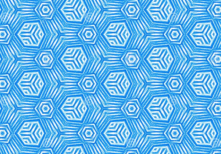Abstract Bright Blue Repeating Pattern Stock Illustration ...