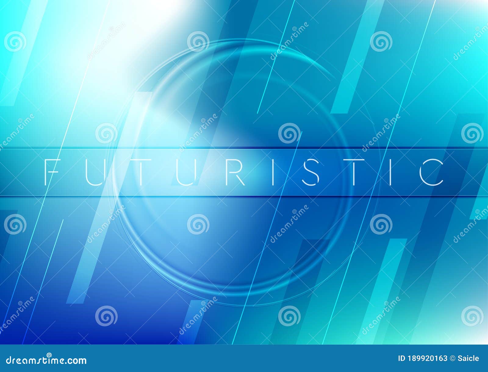 Abstract Bright Blue Tech Geometric Vector Background Stock Vector ...
