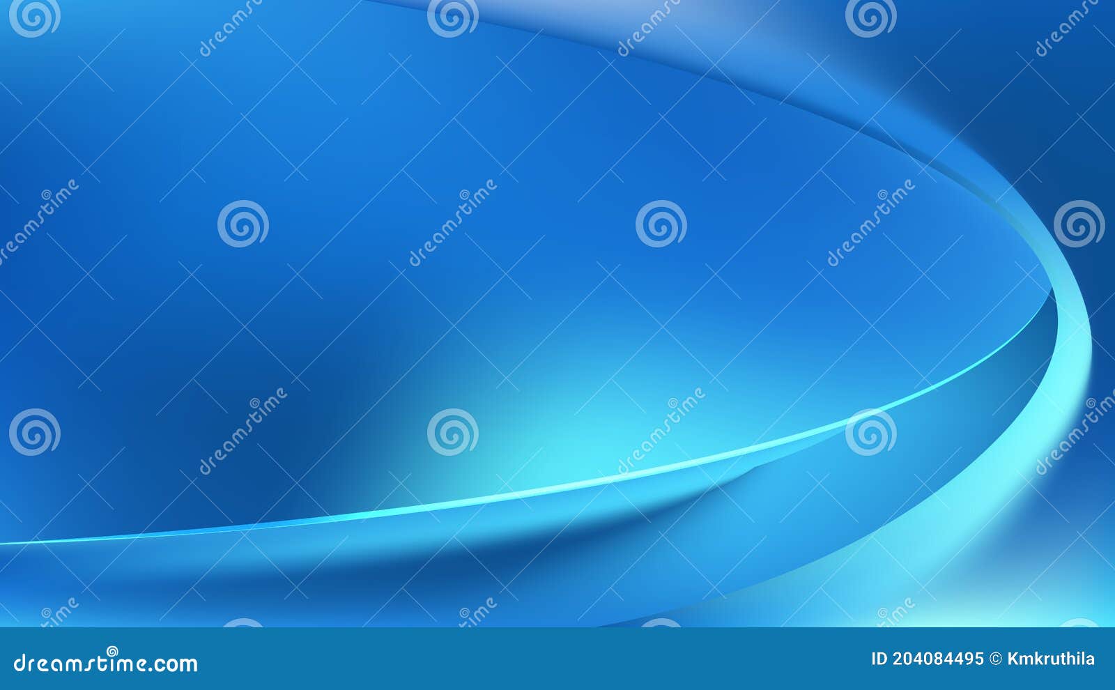 Abstract Bright Blue Wave Background Vector Art Stock Illustration ...