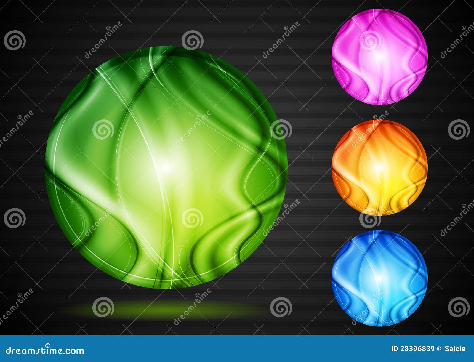 Abstract bright circles stock vector. Illustration of circle - 28396839