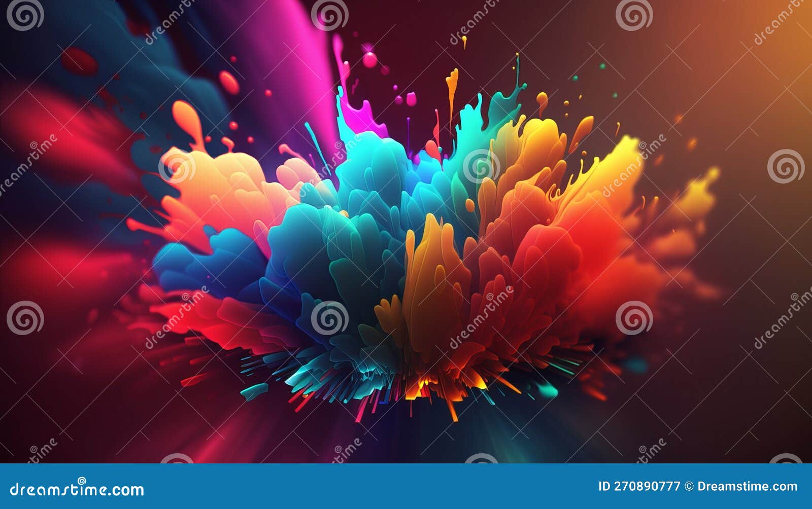 Abstract Bright Color Background. Generative AI. Stock Image - Image of ...