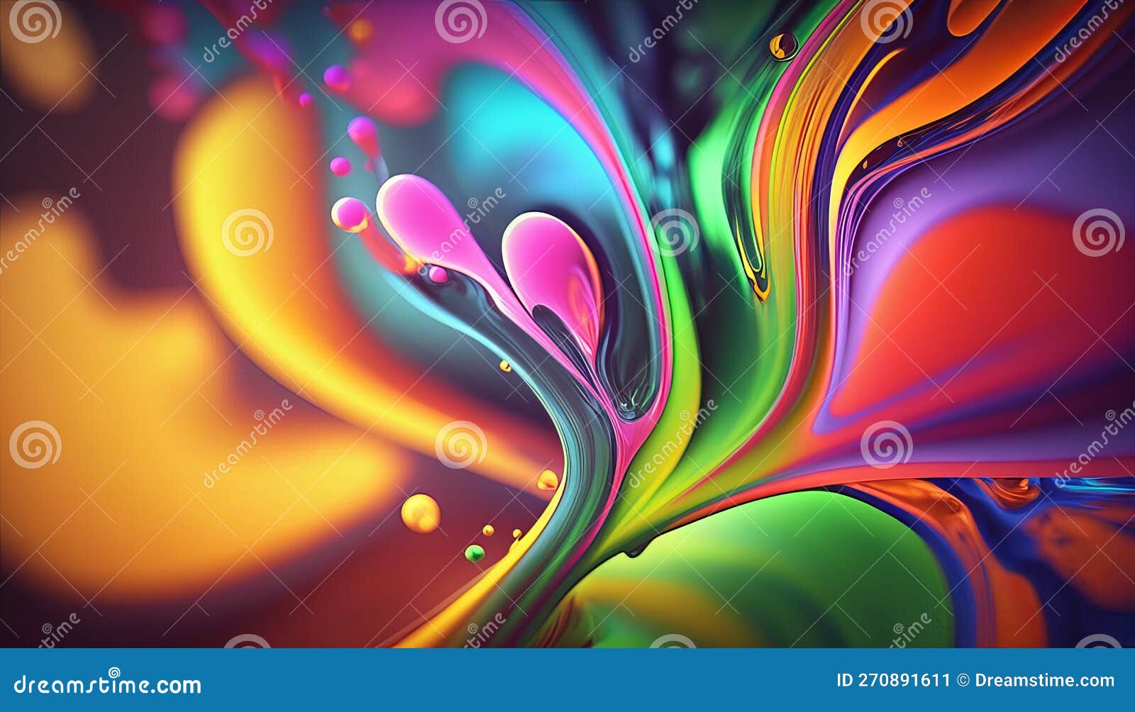 Abstract Bright Color Background. Generative AI. Stock Illustration ...