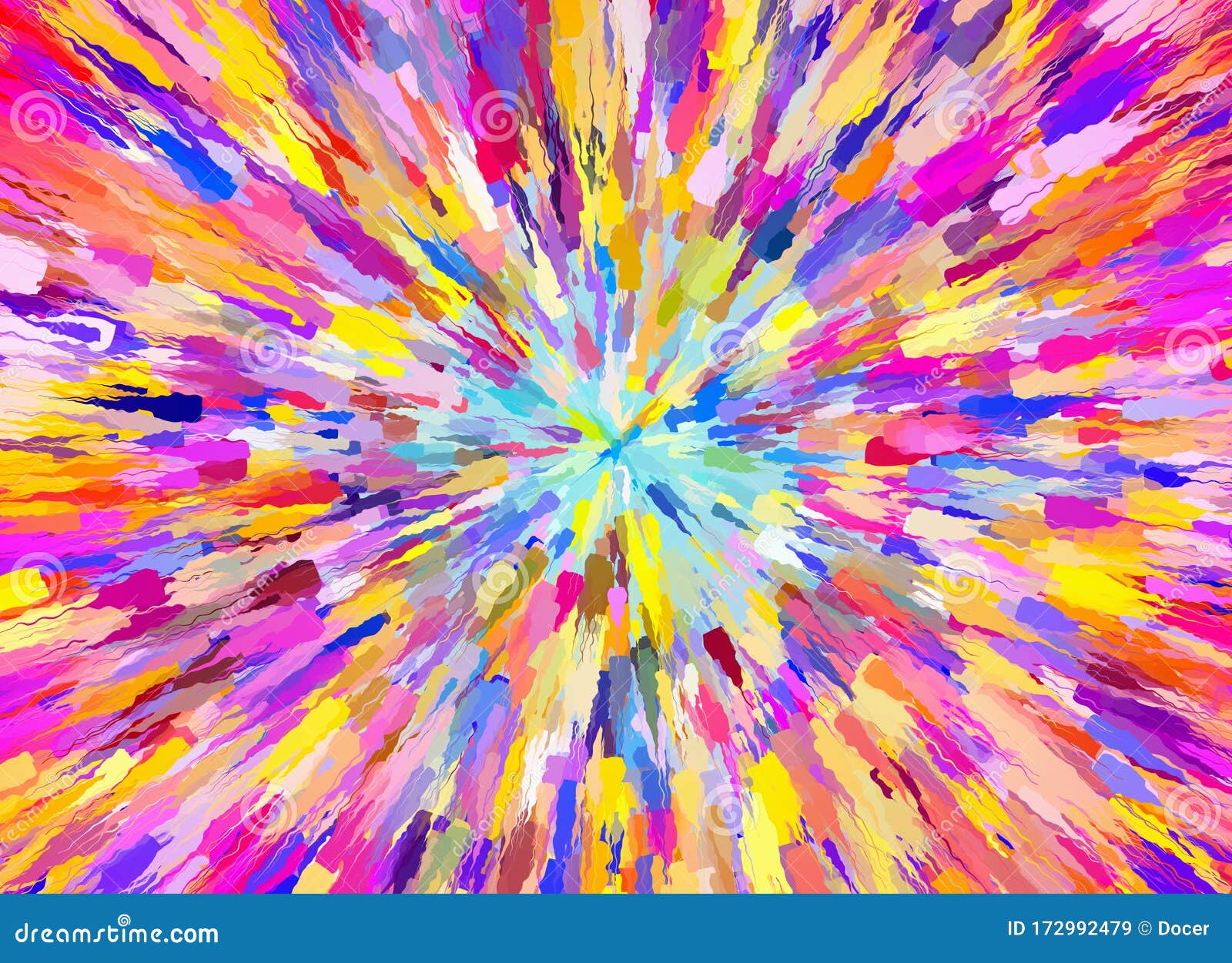 Abstract Bright Color Burst Background Stock Illustration ...