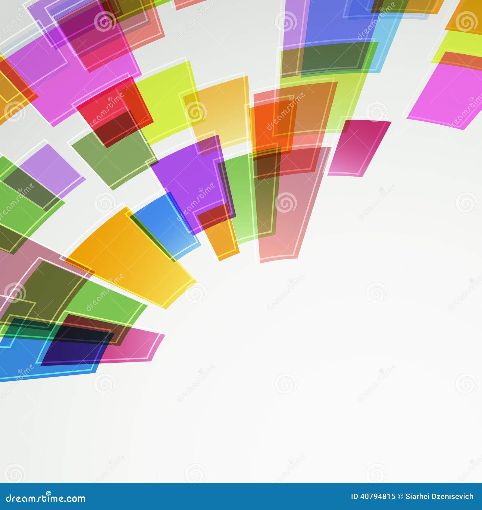 Abstract Bright Color Squares Fly Stock Vector - Illustration of ...