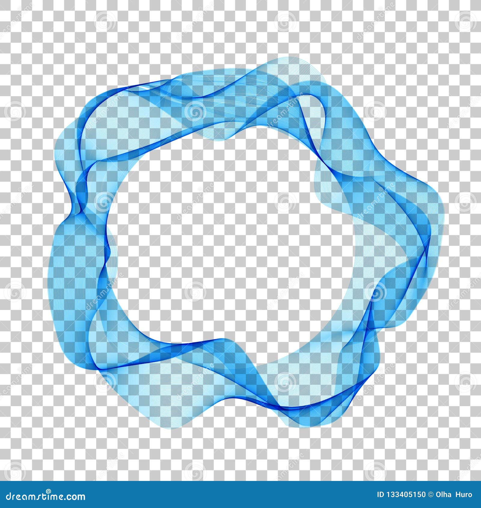 Abstract Bright Color Wave in the Shape of Circle. Stock Vector ...