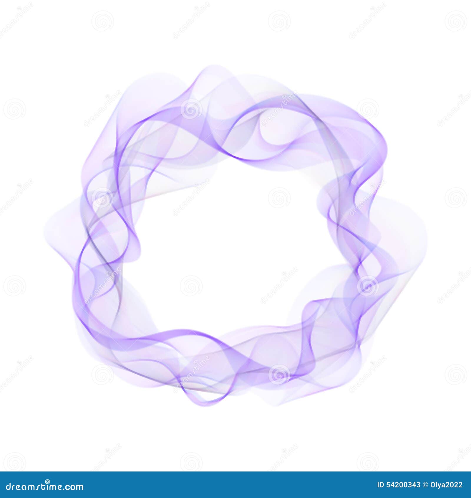 Abstract Bright Color Wave in the Shape of Circle Stock Vector ...