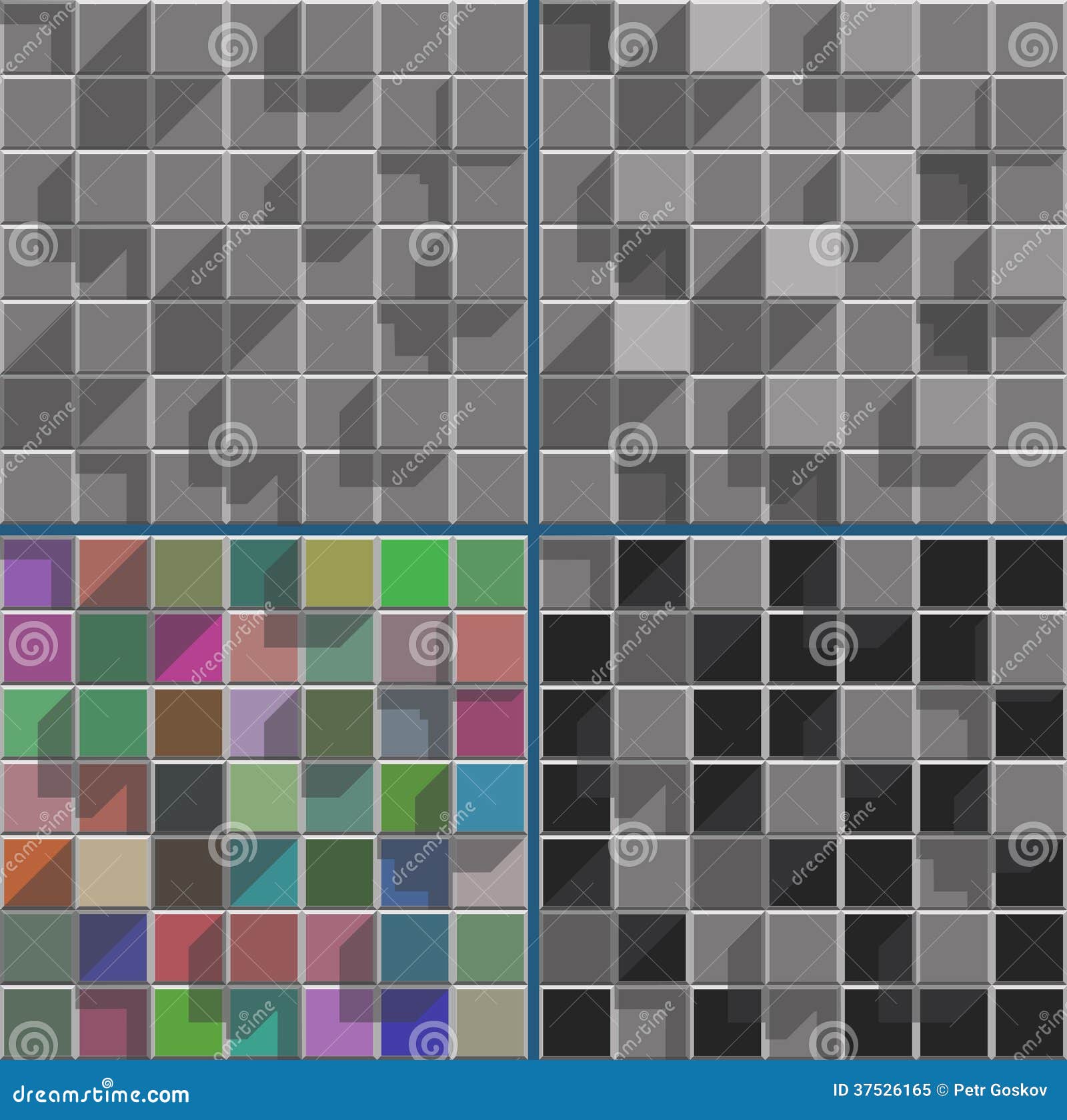 Abstract Bright Colored Squares Background Mosaic Stock Vector ...