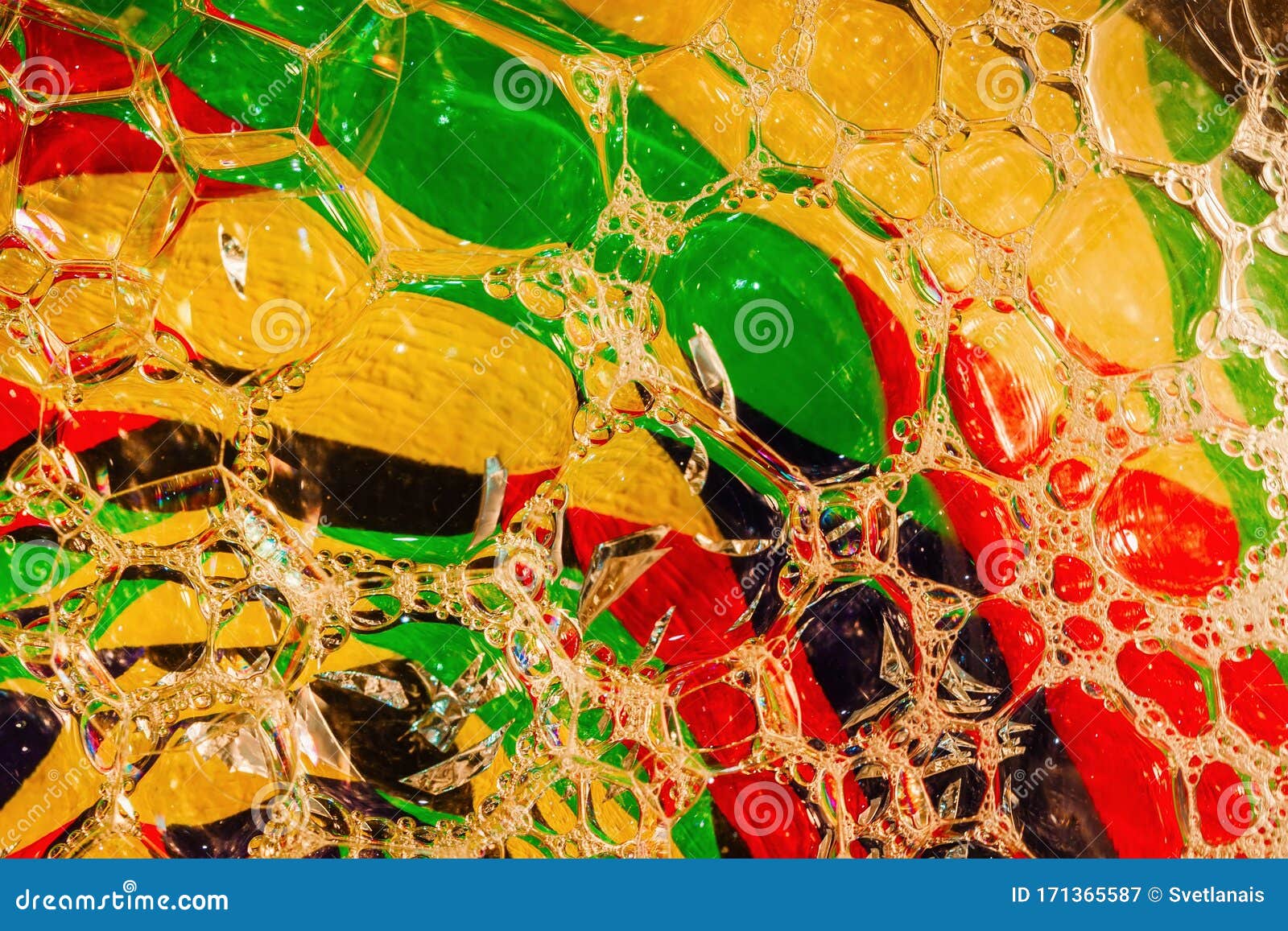 Abstract Bright Colorful Background. Multicolored Bubbles Texture for ...