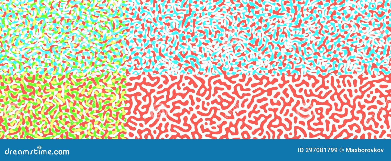 Generative Algorithm Psychedelic Background. Reaction-diffusion Or Turing Pattern Formation ...