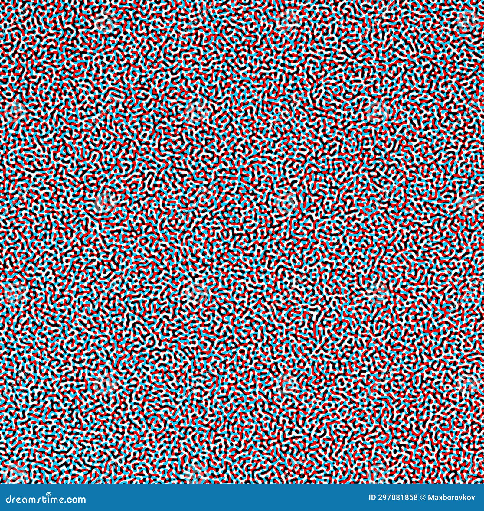 Generative Algorithm Psychedelic Background. Reaction-diffusion Or Turing Pattern Formation ...