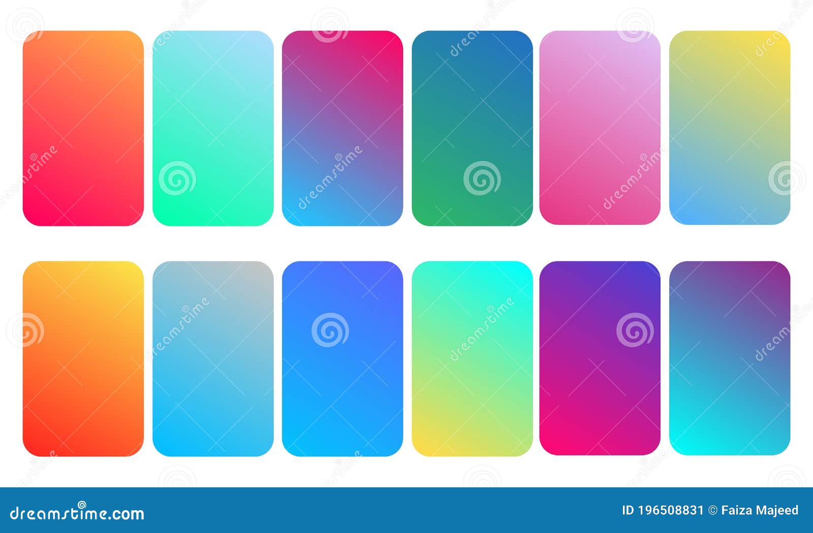 Abstract Bright Colorful Vector Gradients Collection Vector Stock ...