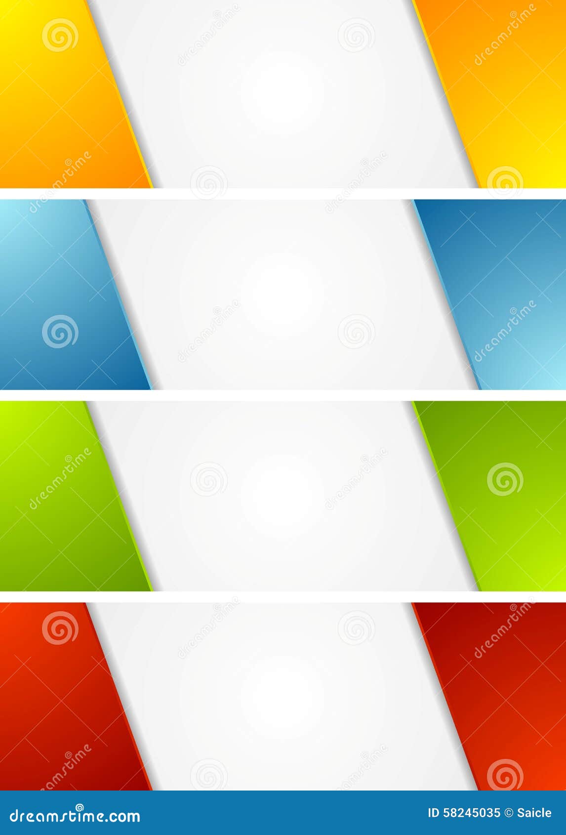 Abstract Bright Corporate Banners Stock Vector - Illustration of banner ...
