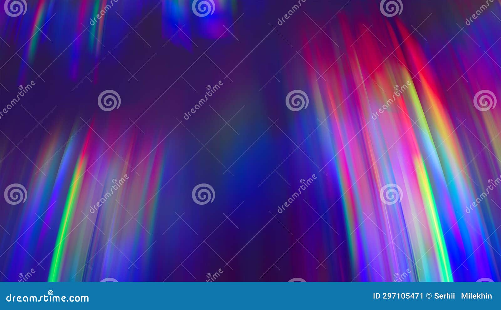 Abstract Bright Dinamic Background with Rainbow Lines. Wavy Lines of ...