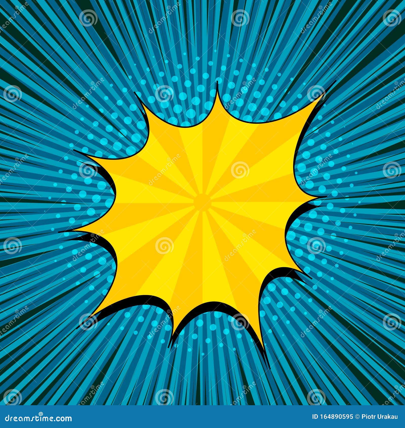 Abstract Bright Explosive Concept Stock Vector - Illustration of comic ...