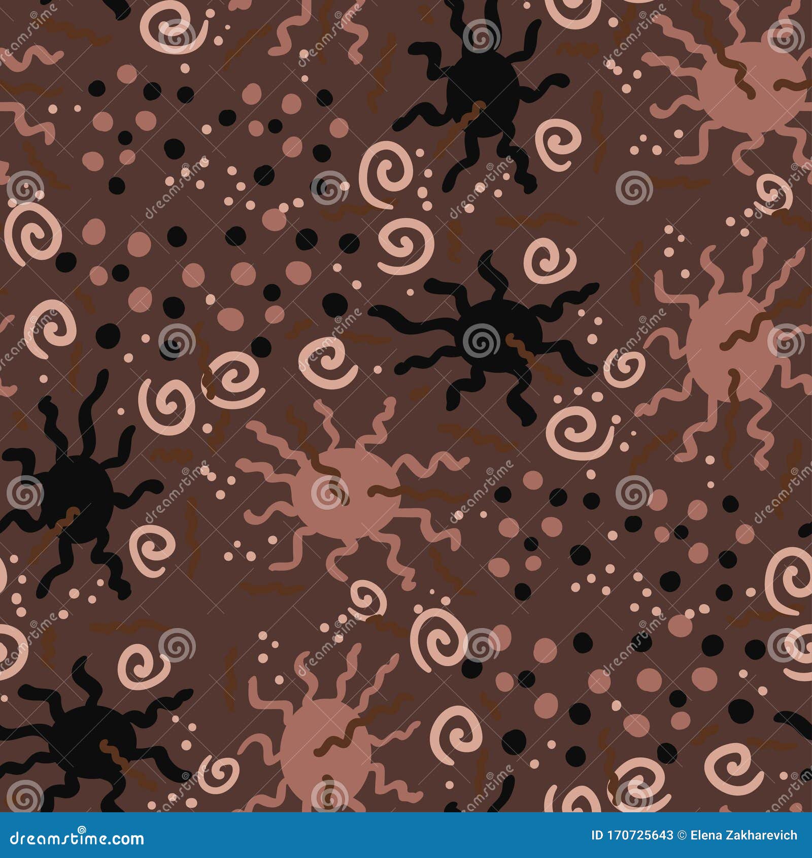 Abstract Bright Fabric Seamless Pattern Stock Illustration ...