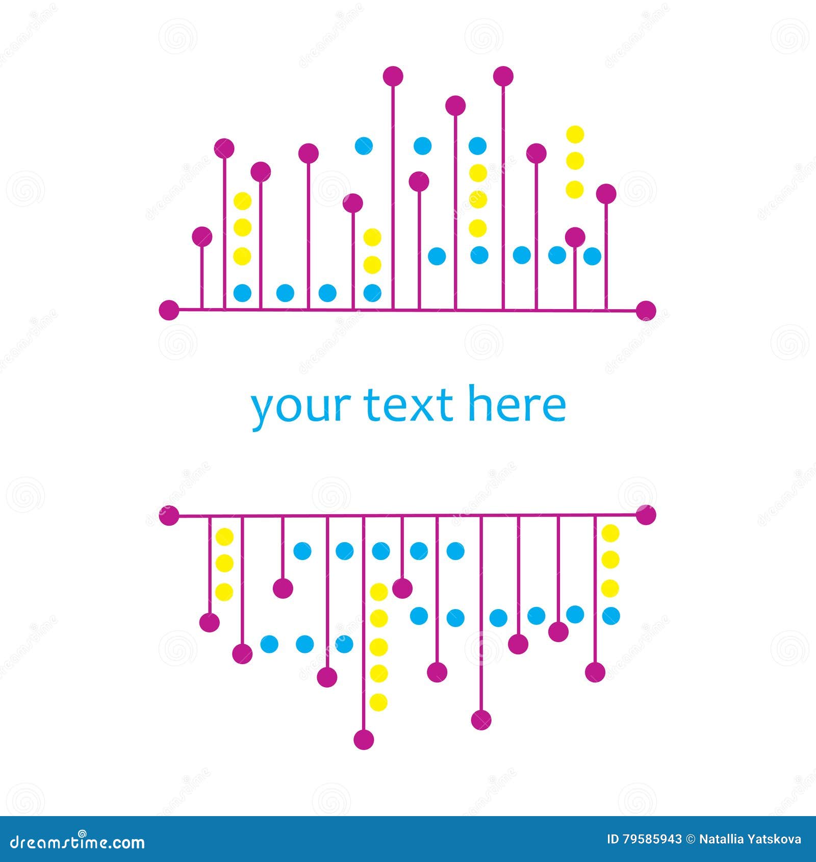 Abstract Bright Frame with Line and Blob Stock Vector - Illustration of ...