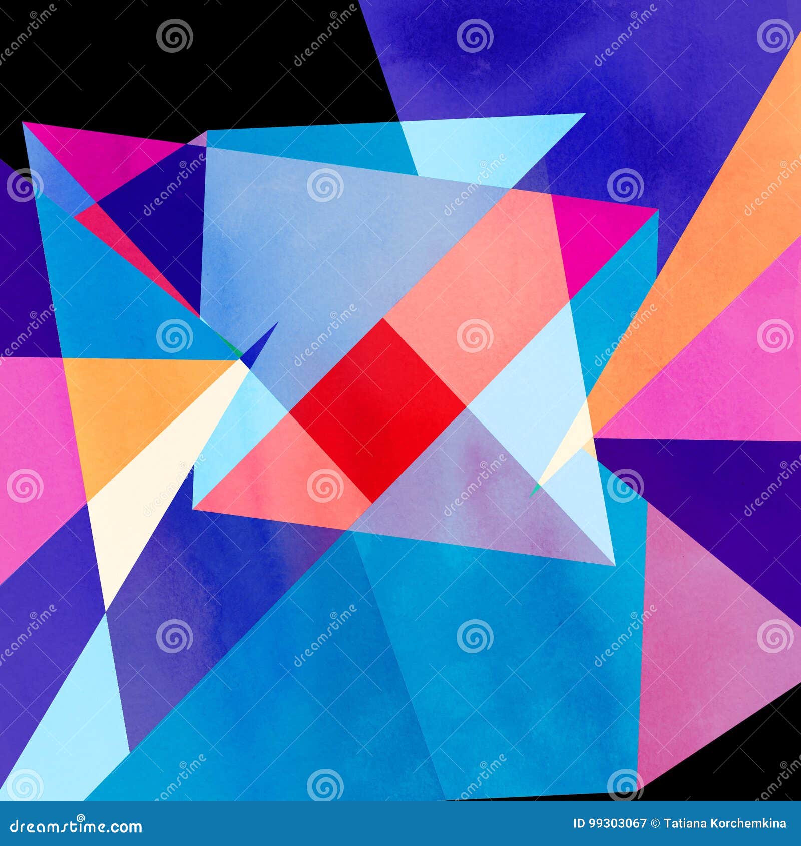 Abstract Bright Geometric Background Stock Illustration - Illustration ...