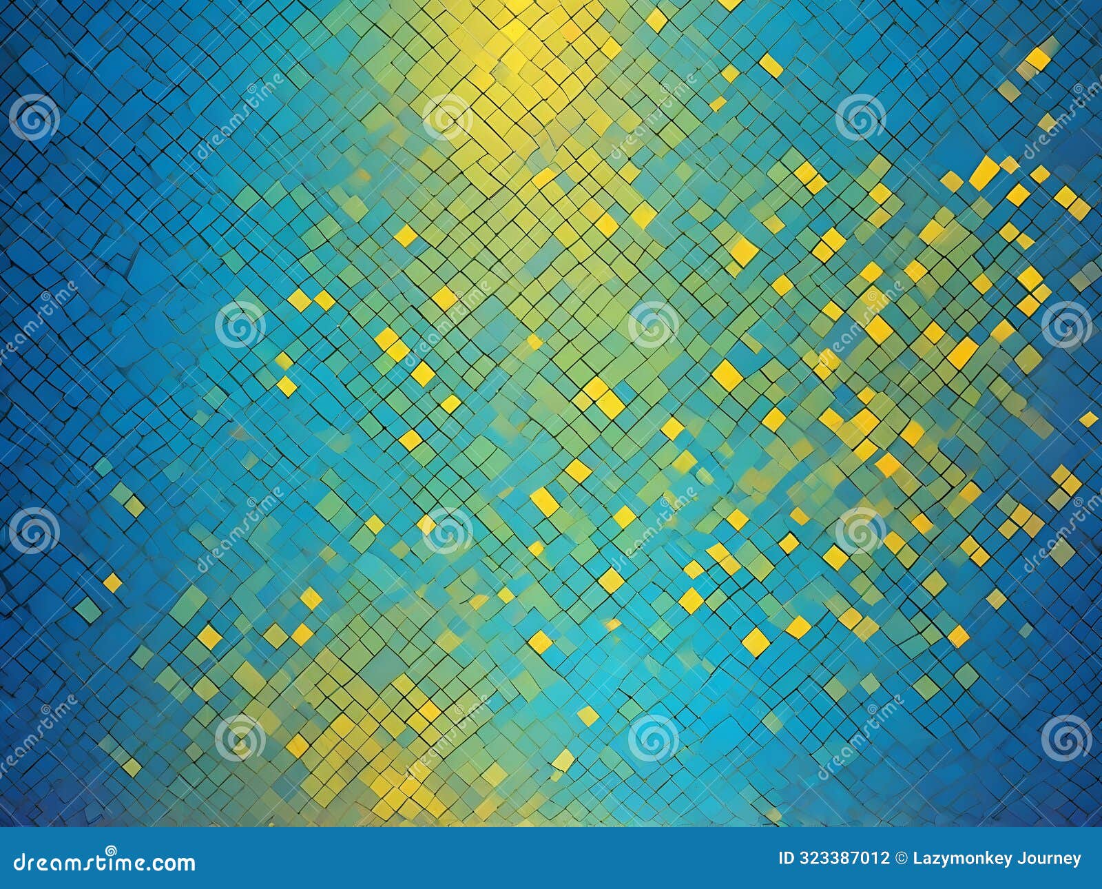 Abstract Bright Gradient Background Blue Color Turning into Yellow ...