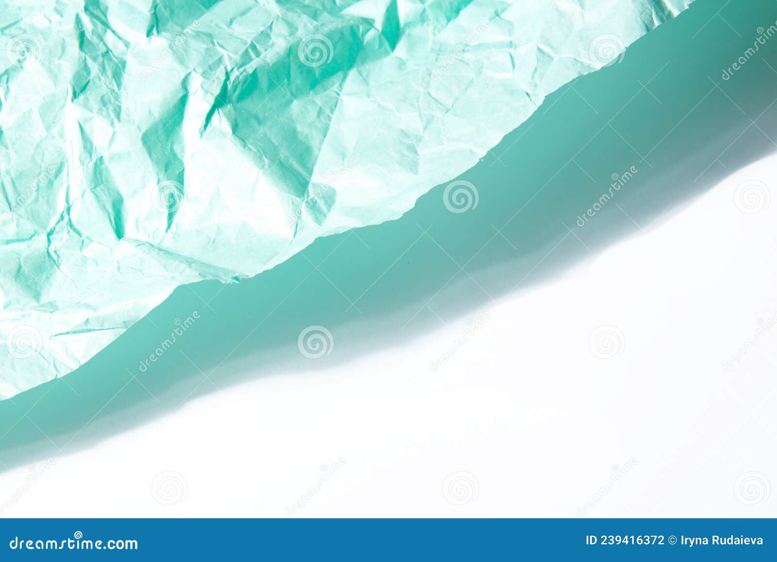 Abstract Bright Green Background. Squeezed Craft Paper Stock Photo ...
