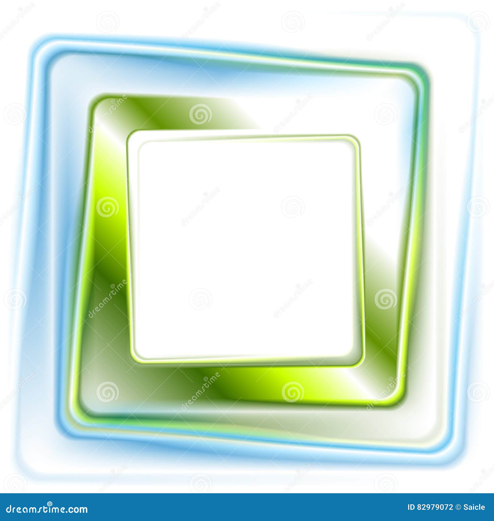 Abstract Bright Green Blue Square Logo Design Stock Vector ...