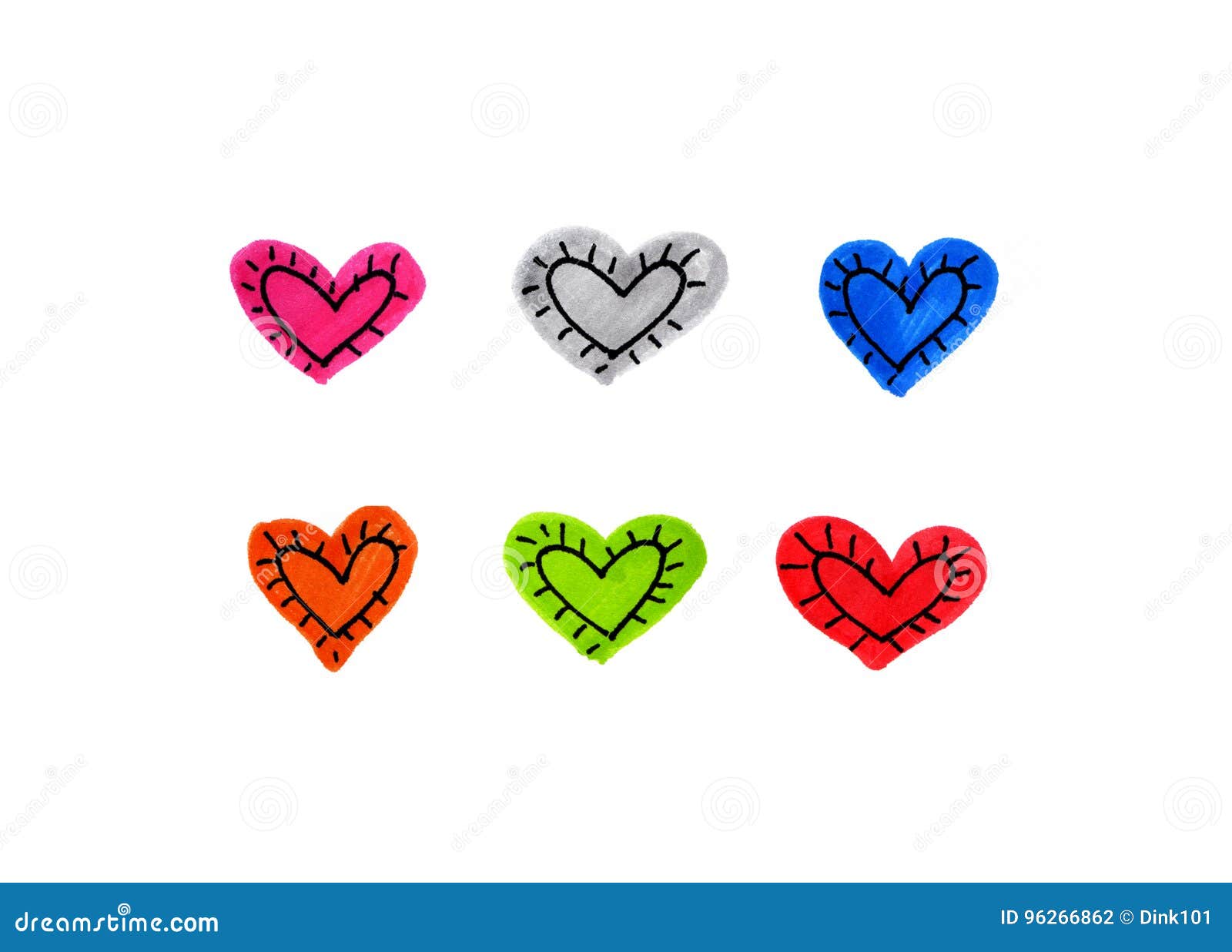 Abstract bright hearts stock illustration. Illustration of creative ...