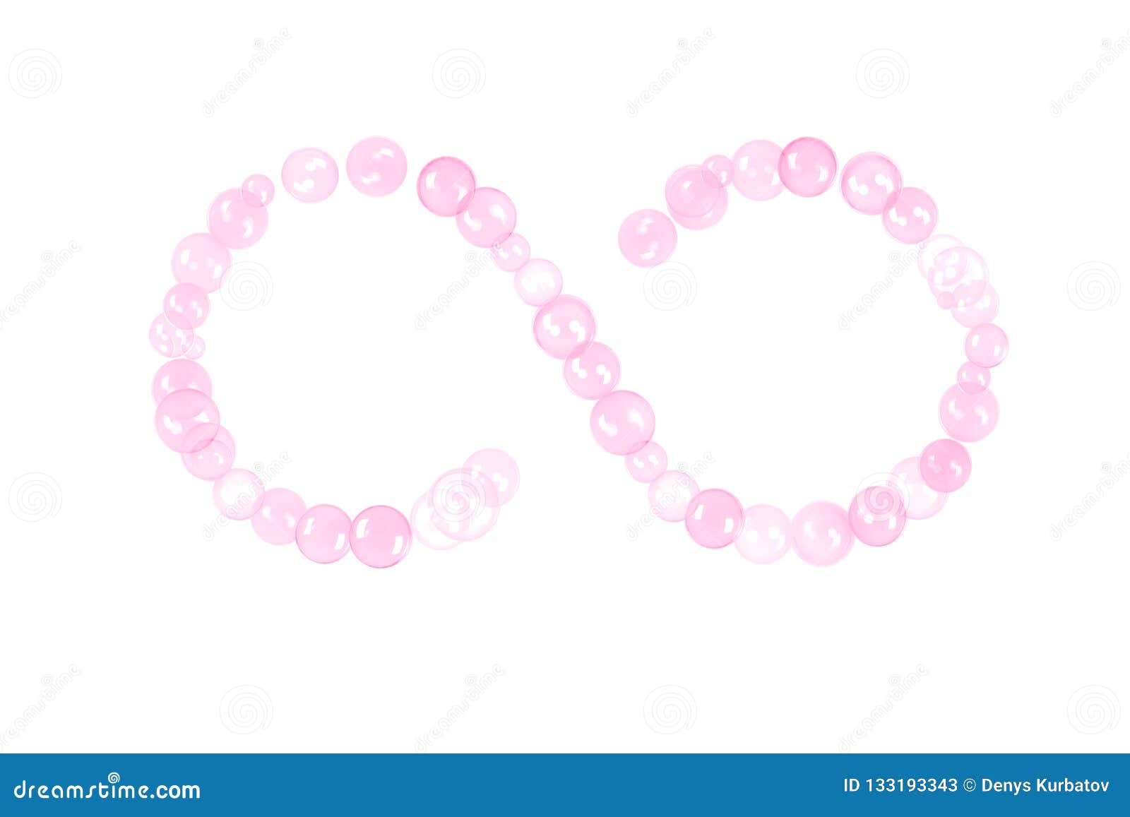 Infinity symbol of bubbles stock illustration. Illustration of ...
