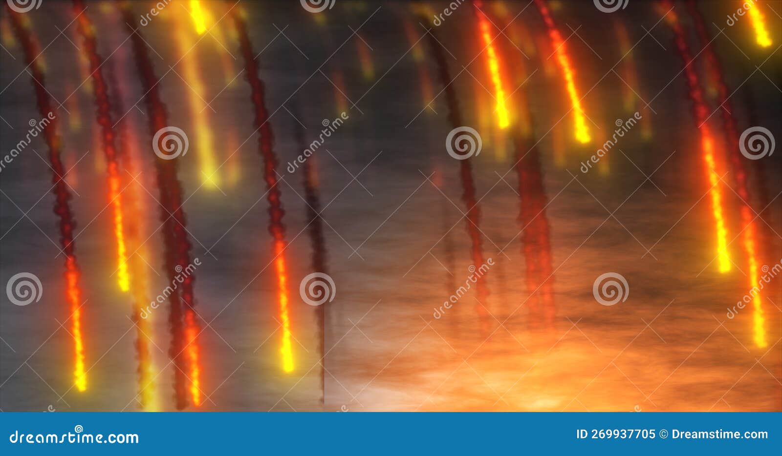 Abstract Bright Meteors Burning Falling from the Sky, Meteorites ...