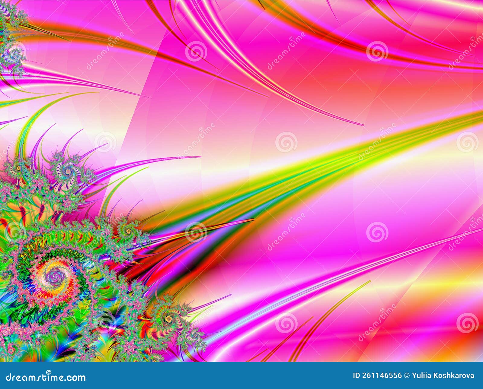 Abstract Bright Multicolor Linear Pattern, Color Graphics, Background ...