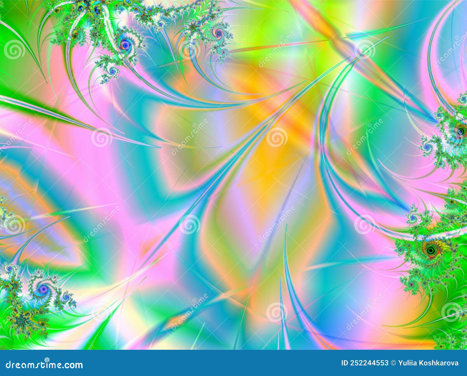 Abstract Bright Multicolor Linear Pattern, Color Graphics, Background ...