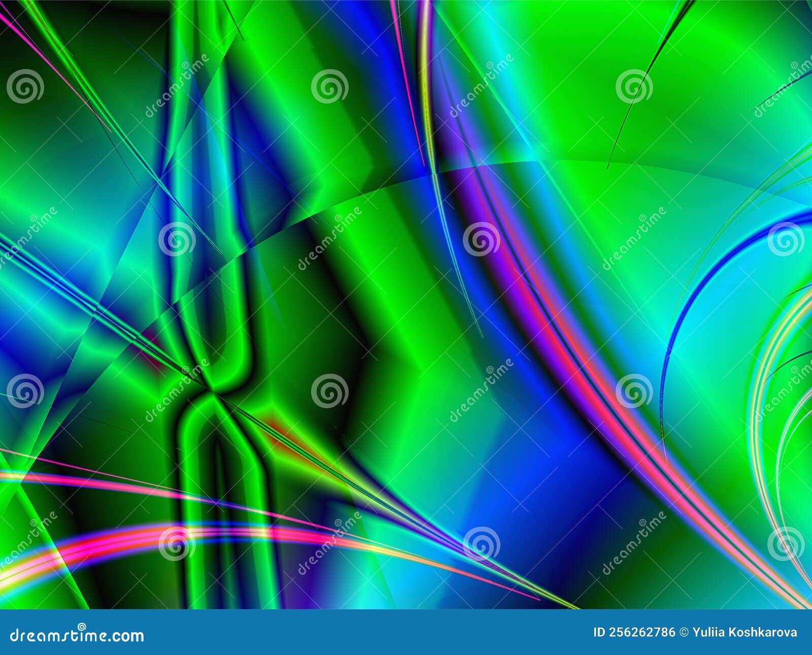 Abstract Bright Multicolor Linear Pattern, Color Graphics, Background ...