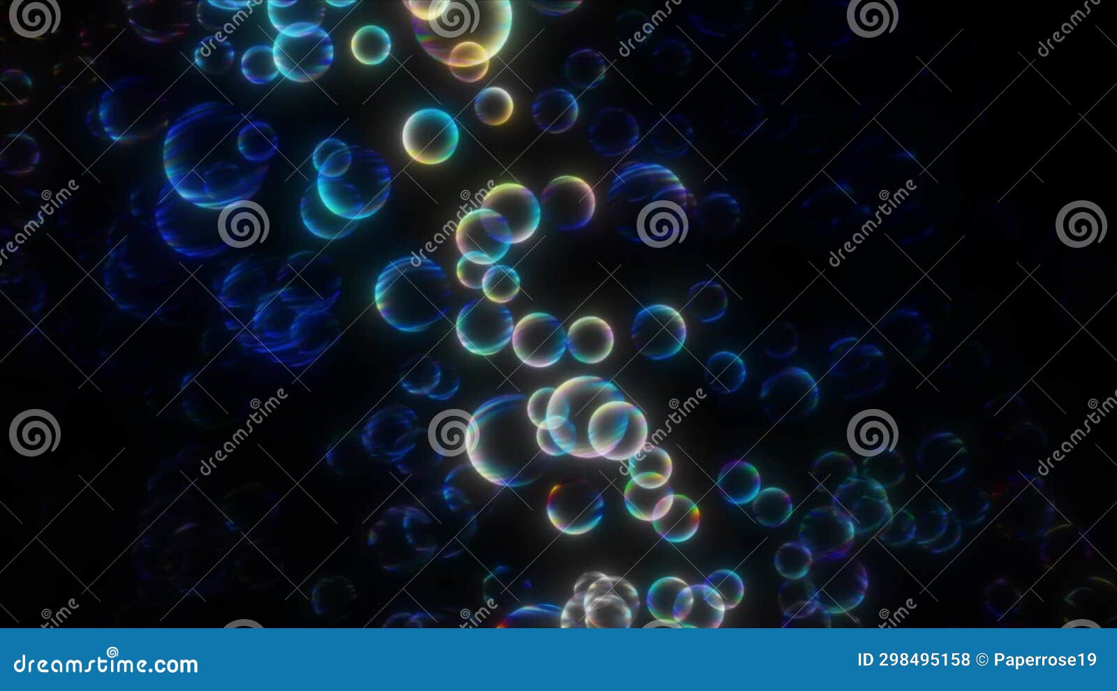 Bubbles of Water Particles. Underwater Bubbles are Approaching. Stock ...