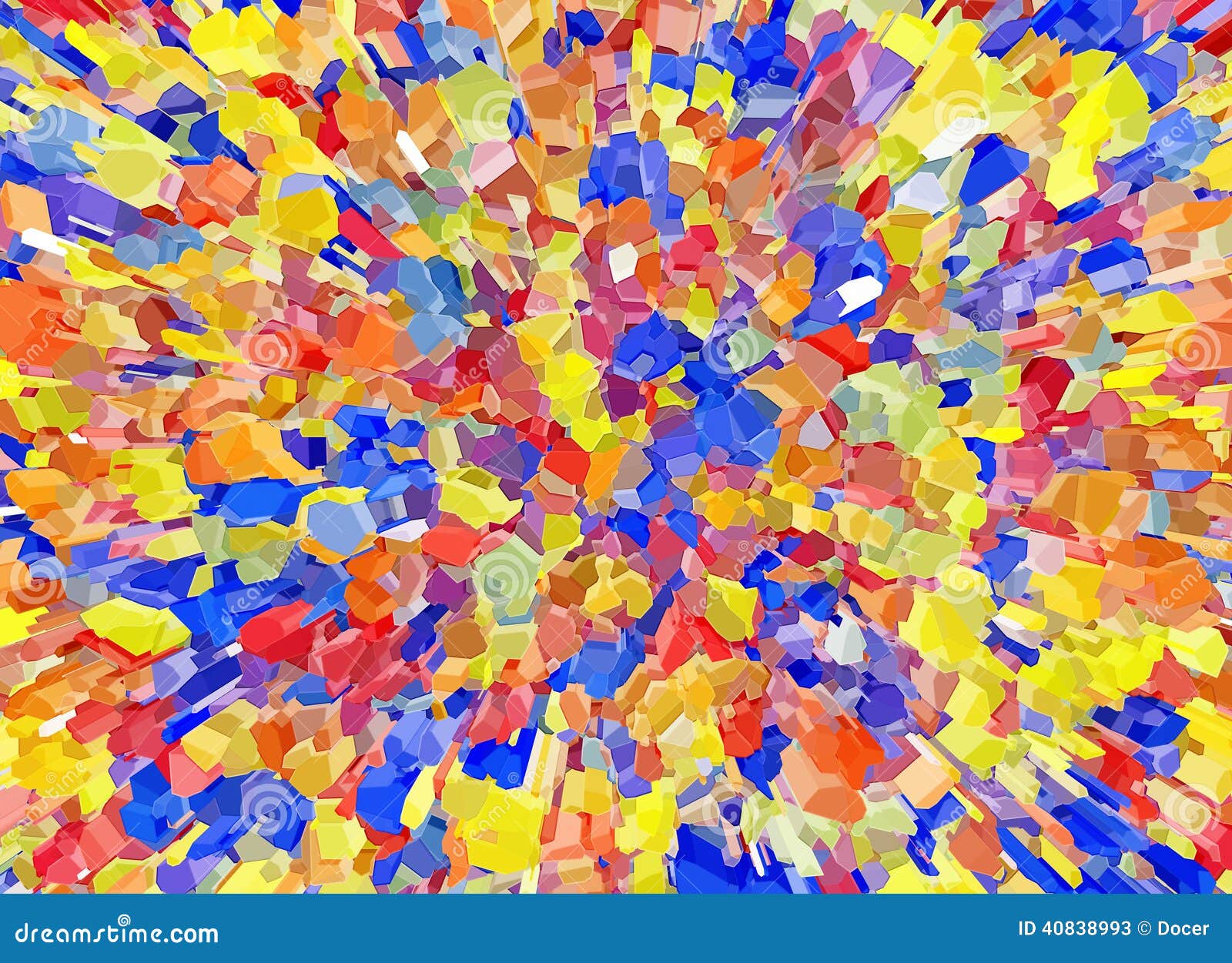 Abstract Bright Multicolored 3d Particle Burst Backgrounds Stock